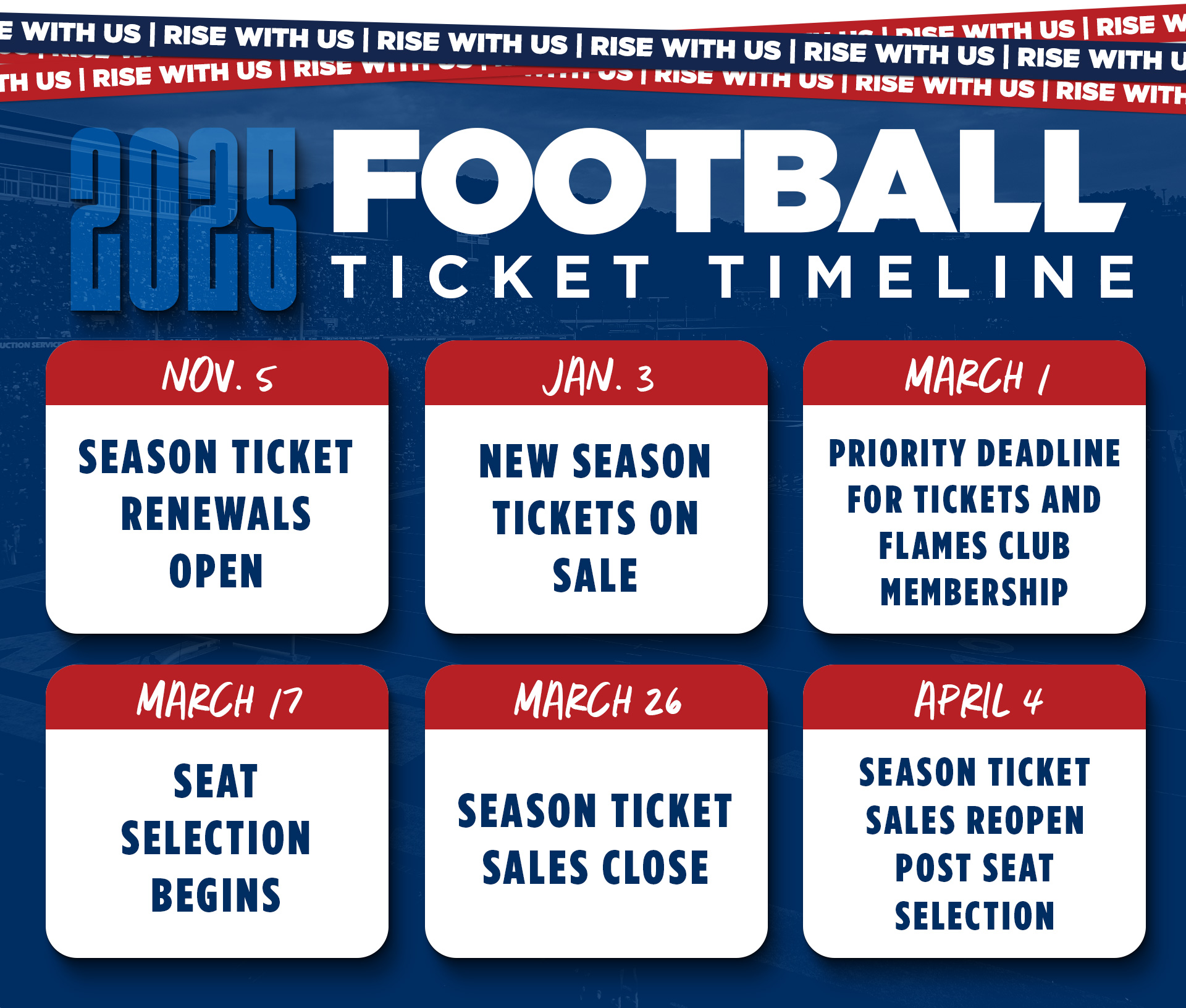 2025 Football Season Ticket Information